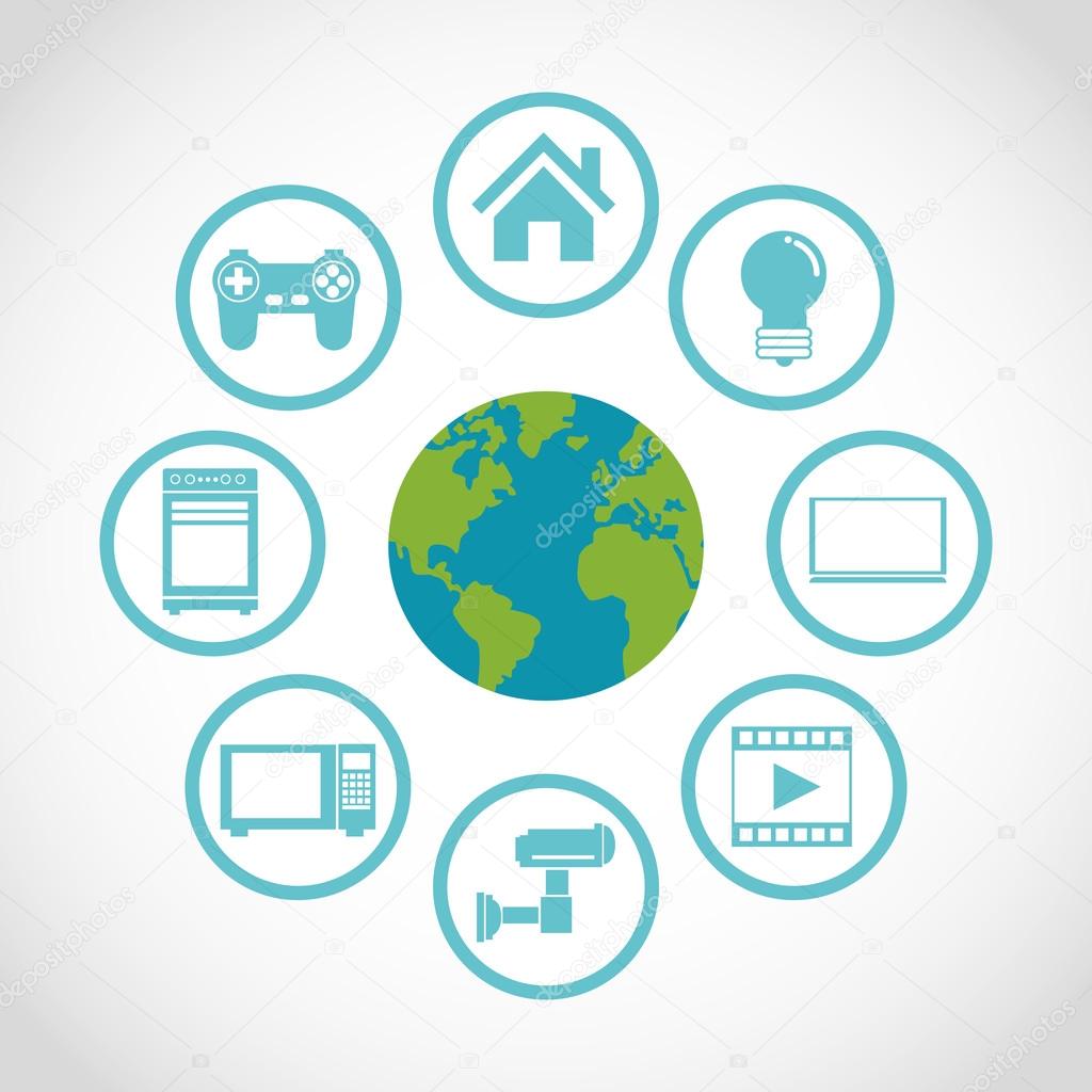 Internet of things design Stock Vector by ©jemastock 99796434