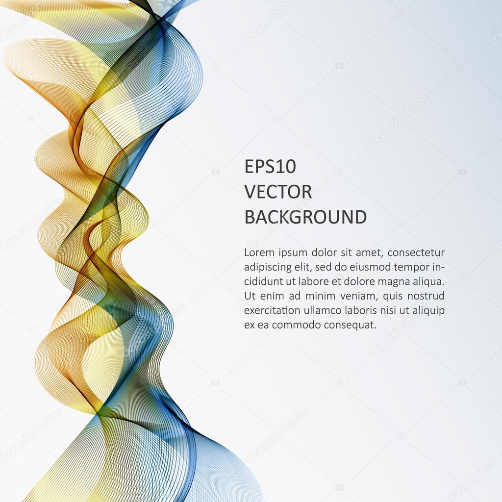 Wave background, brochure template Stock Vector Image by ©vladimir.itc ...