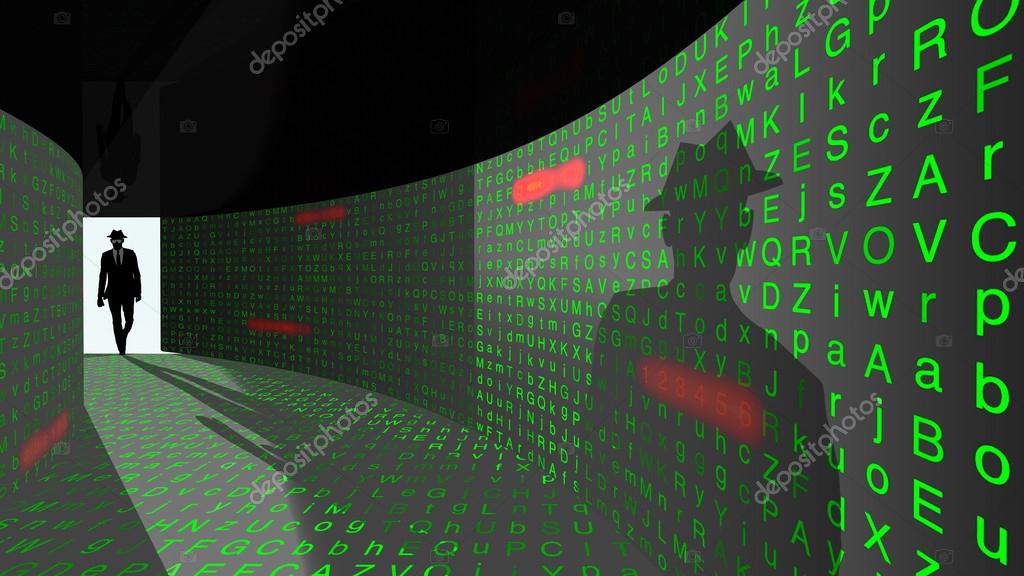 Elite hacker enters password hallway ⬇ Stock Photo, Image by ...