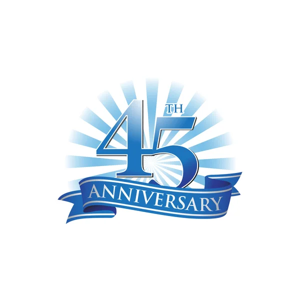 45th anniversary logo imágenes de stock de arte vectorial | Depositphotos