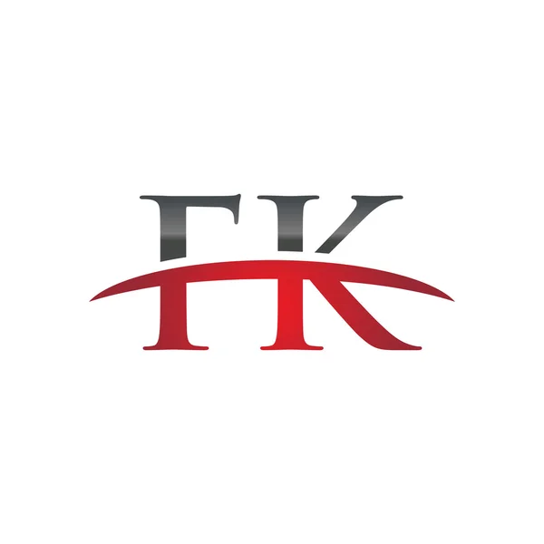 Initial letter RK red swoosh logo swoosh logo — Stock Vector © ariefpro ...