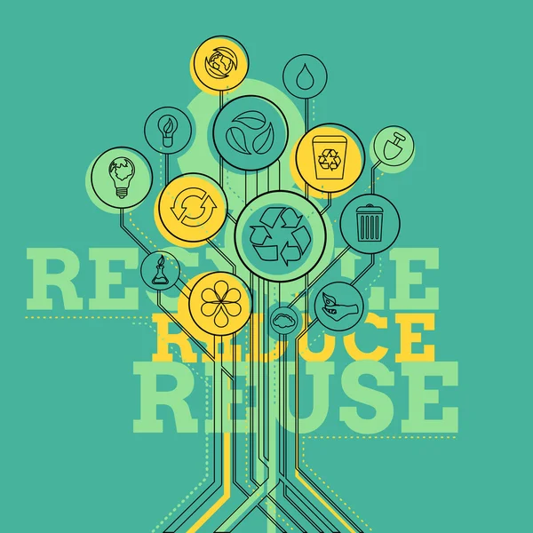 Recycle reduce reuse Vector Art Stock Images | Depositphotos