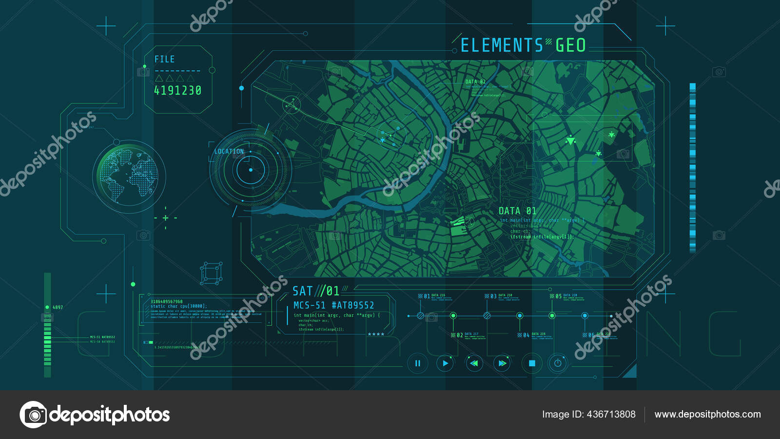 Design of a futuristic software interface for tracking geo-position ...