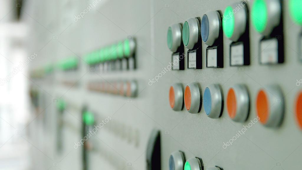 Factory control panel with buttons Stock Photo by ©chagpg 101274984