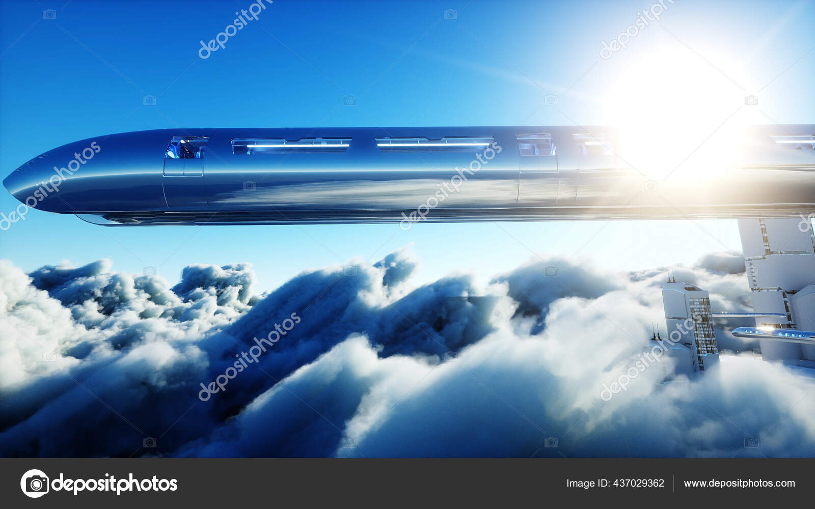 Future Flying Trains