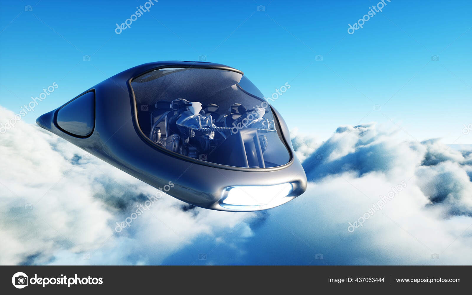 Futuristic Flying Ships