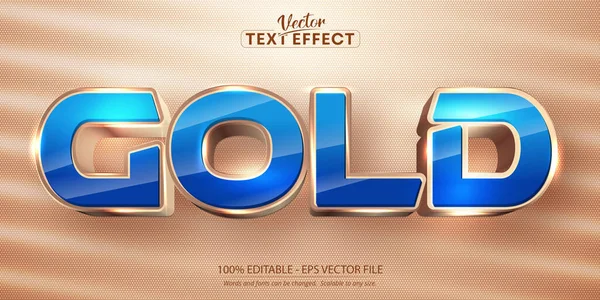 Gold Text Effect Editable Shiny Gold Color Text Style Dark Stock Vector ...
