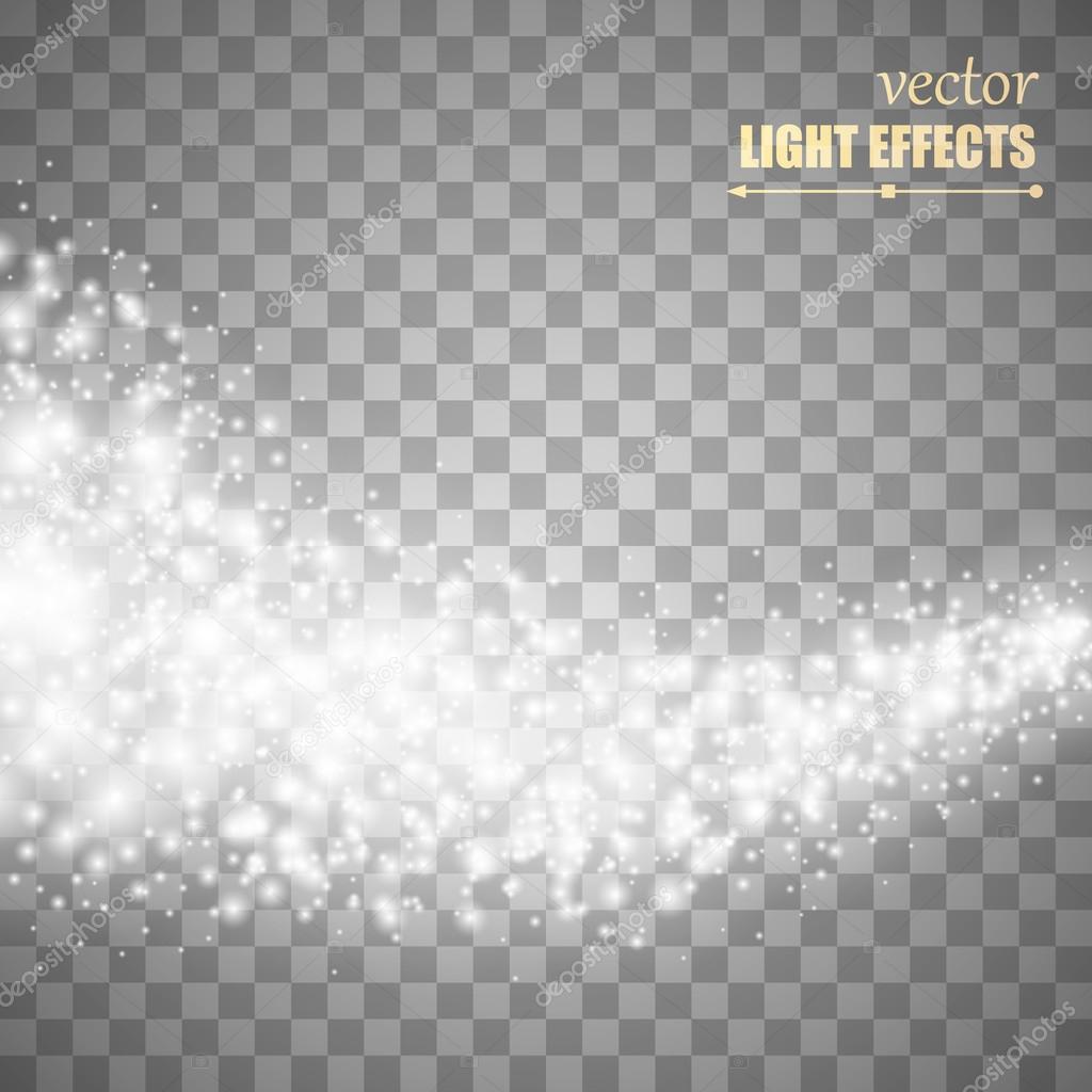 Vector white glitter wave abstract background. White glittering star ...