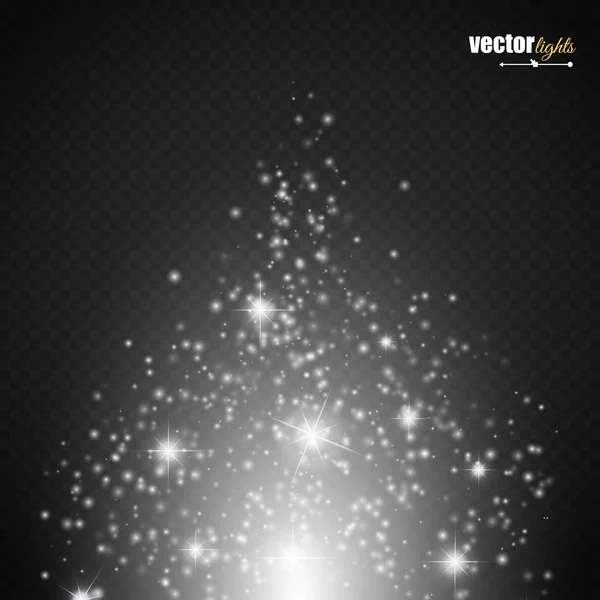 Magic light vector effect. Glow special effect light, flare, star and ...
