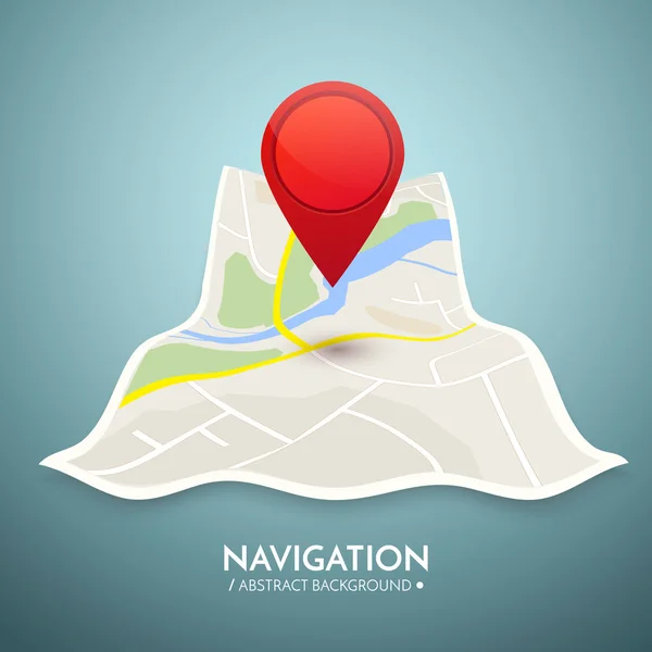 Gps navigation background. Road map isolated on white. Vector Stock ...