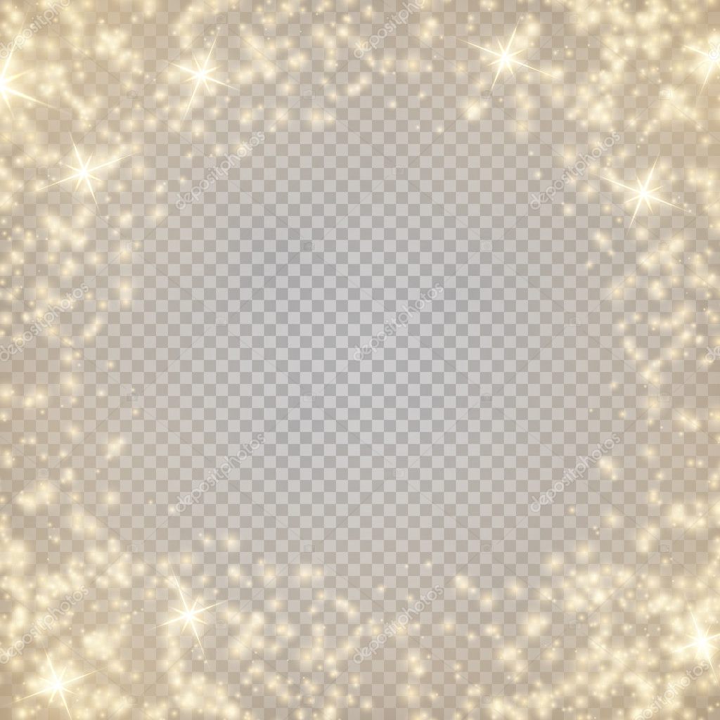 Vector light glow frame. Christmas concept. Light special effect with ...