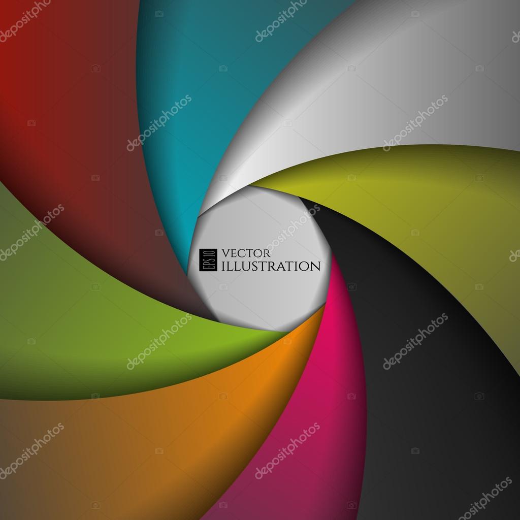 Shutter aperture. Vector background. Stock Vector by ©Ket4up 92466924