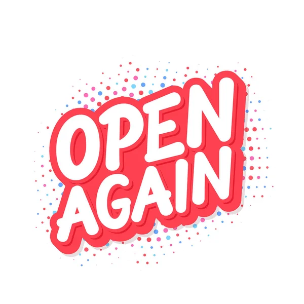 Yes. Were open. Vector lettering handwritten sign. Stock Vector Image ...