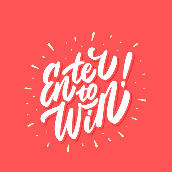 Win. Vector handwritten lettering banner. Stock Vector by ©alexgorka ...