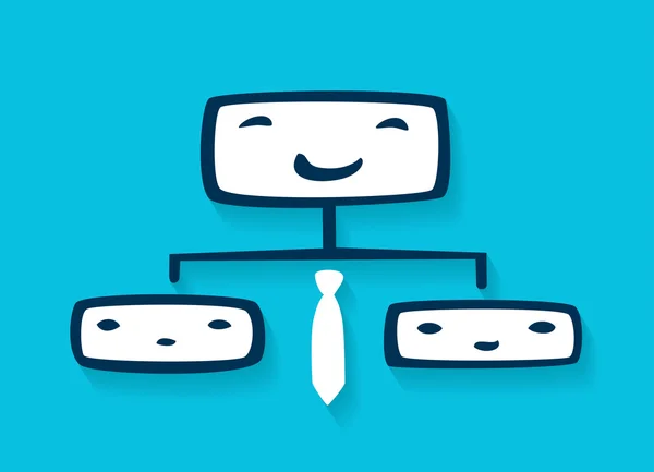 Funny Organizational corporate hierarchy chart — Stock Vector © vician ...