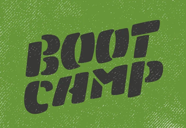 Boot camp poster — Stock Vector © alexgorka #95363824