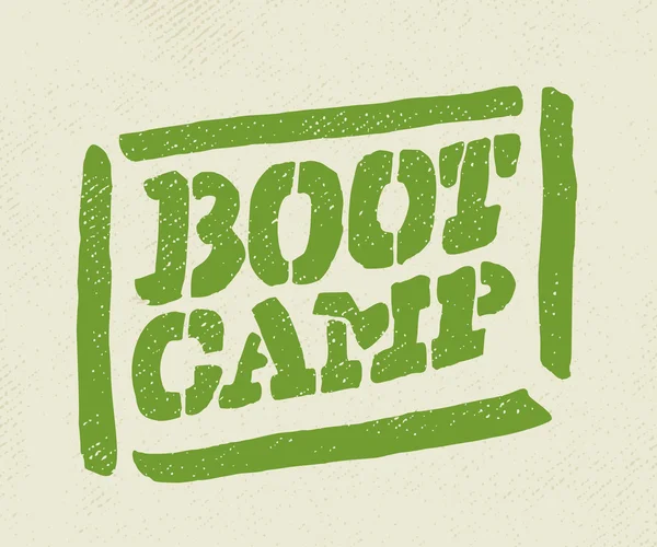 Boot camp poster — Stock Vector © alexgorka #95363824