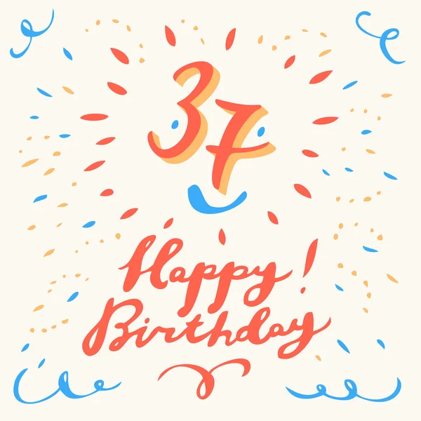 37th birthday, Royalty-free 37th birthday Vector Images & Drawings ...