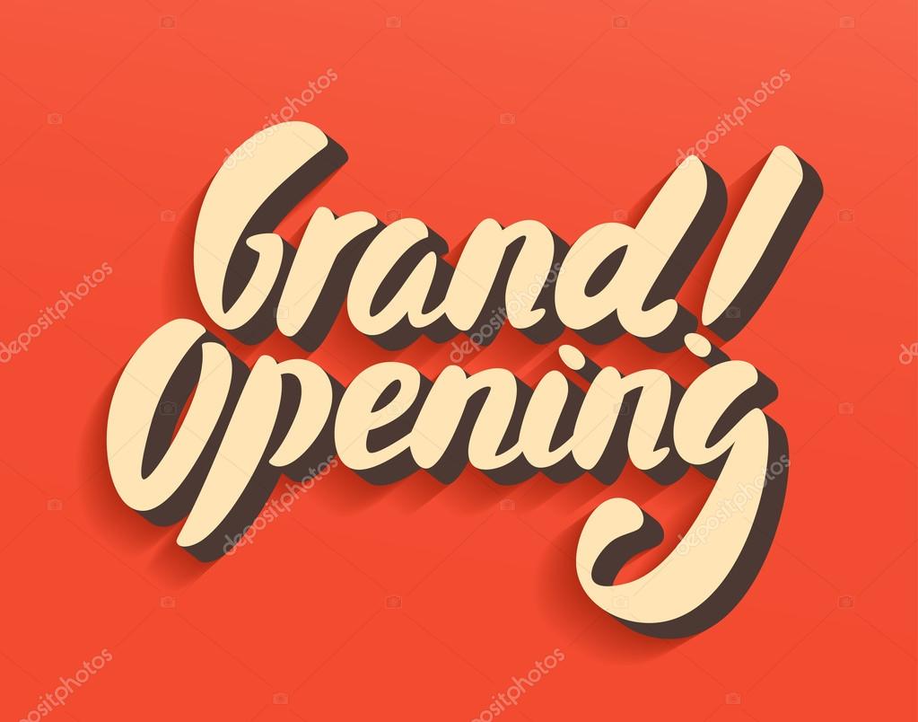 Grand opening sign. Stock Vector by ©alexgorka 95361082