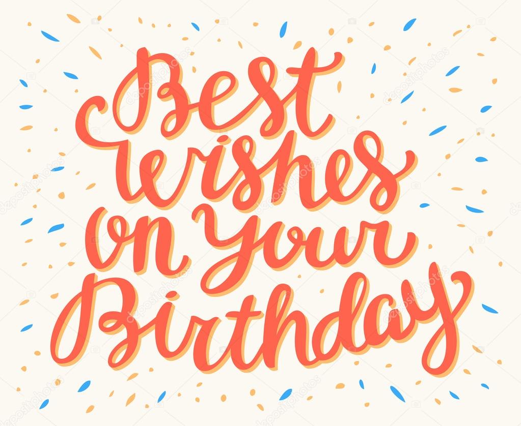 Mis Mejores Deseos En Tu Cumpleaños Vector Gráfico Vectorial