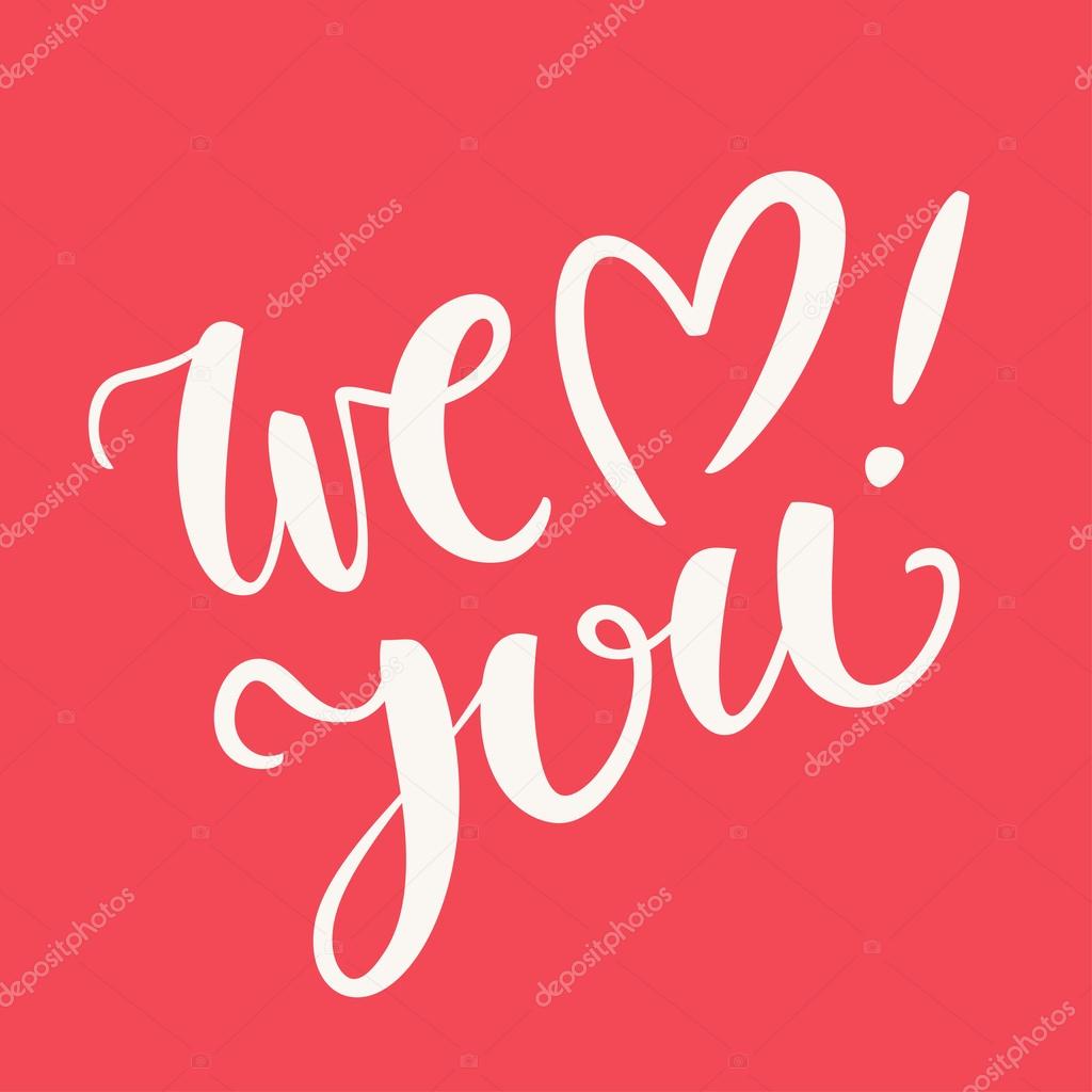 We love you! Stock Vector by ©alexgorka 95364370