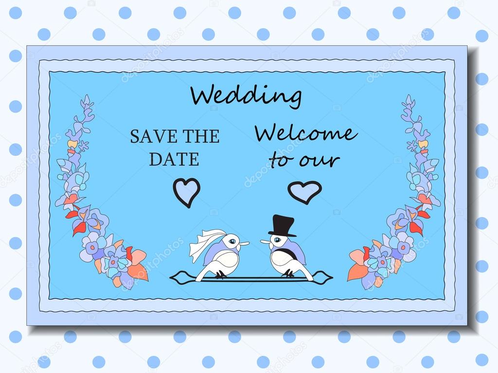 Stylish cards with decorative elements and flowers. Can be used for ...