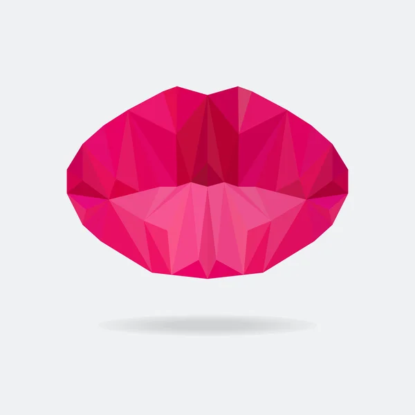 Beautiful woman triangle Lips — Stock Vector © mash3r #86717926