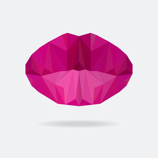 Beautiful woman triangle Lips — Stock Vector © mash3r #86717926