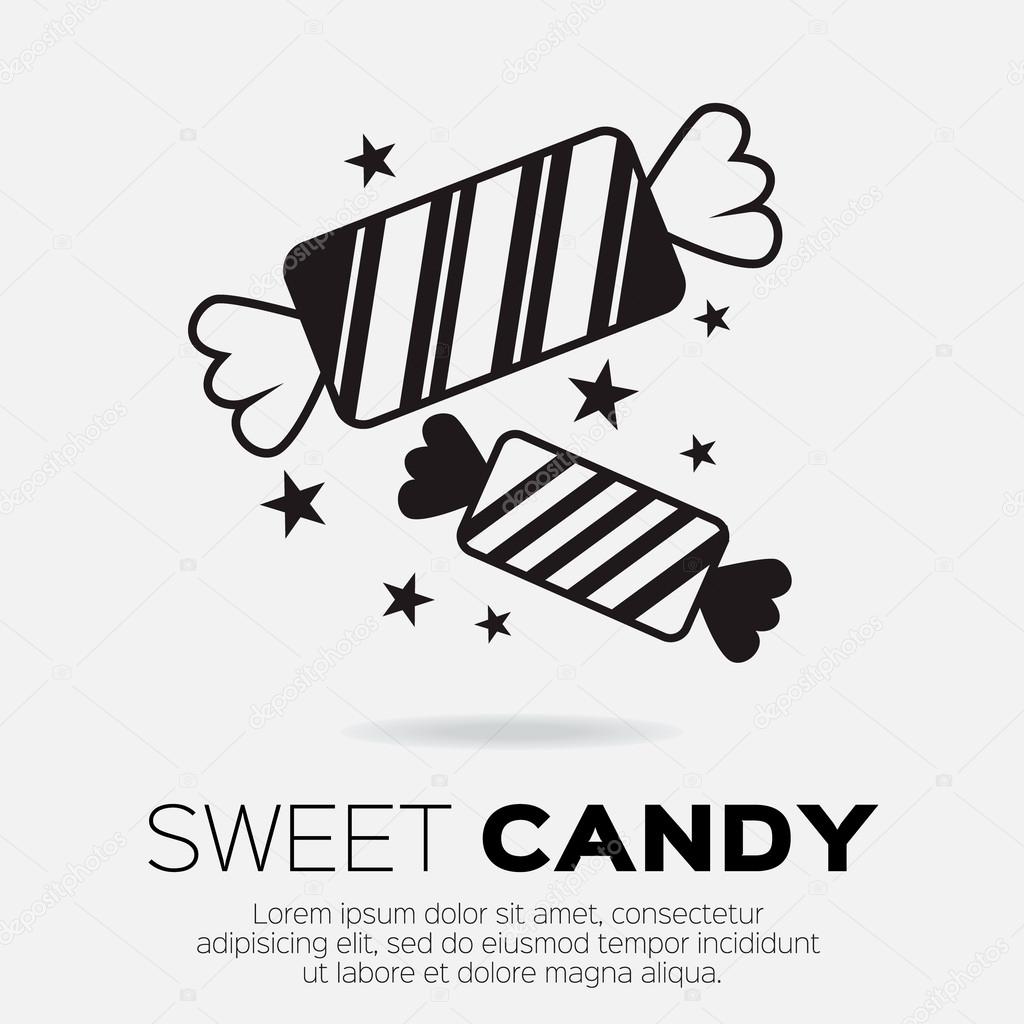 Candy icons. Sweetness mono symbols. Stock Vector Image by ©mash3r ...