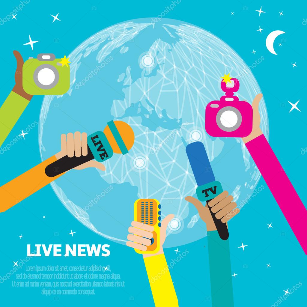 Live report concept — Stock Vector © mash3r #86719722