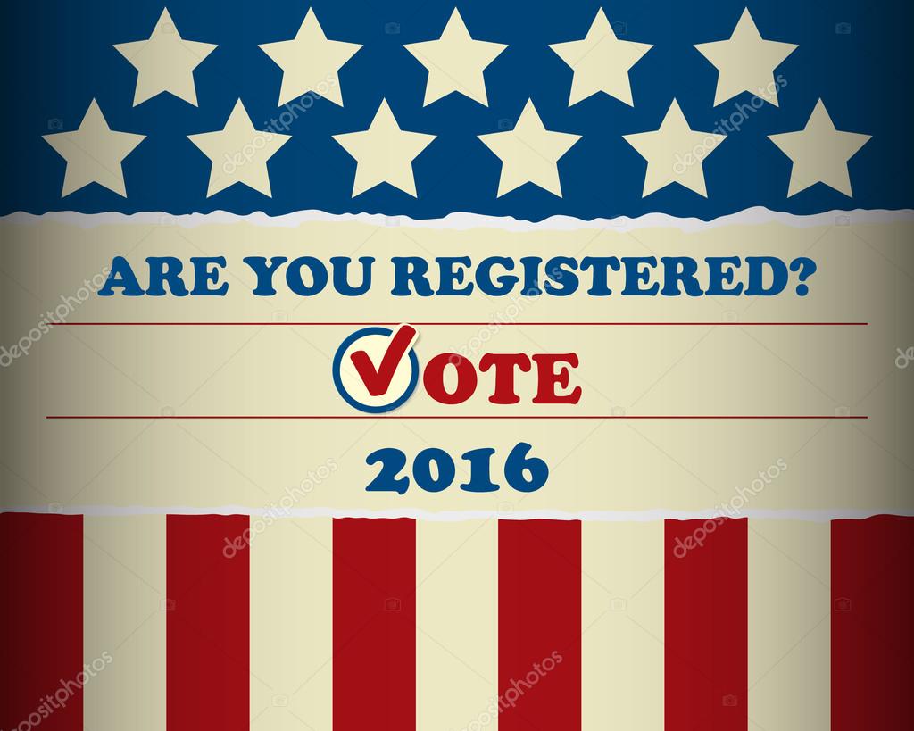 Presidential election in USA - poster - simple design — Stock Vector ...