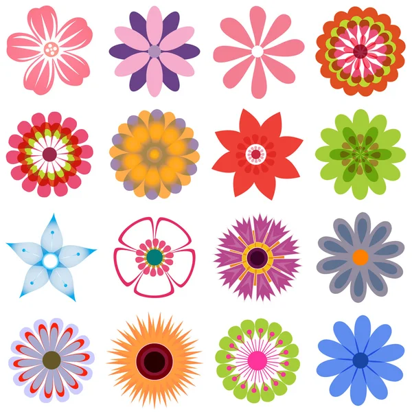 Vector flowers set — Stock Vector © rosinka #5148220