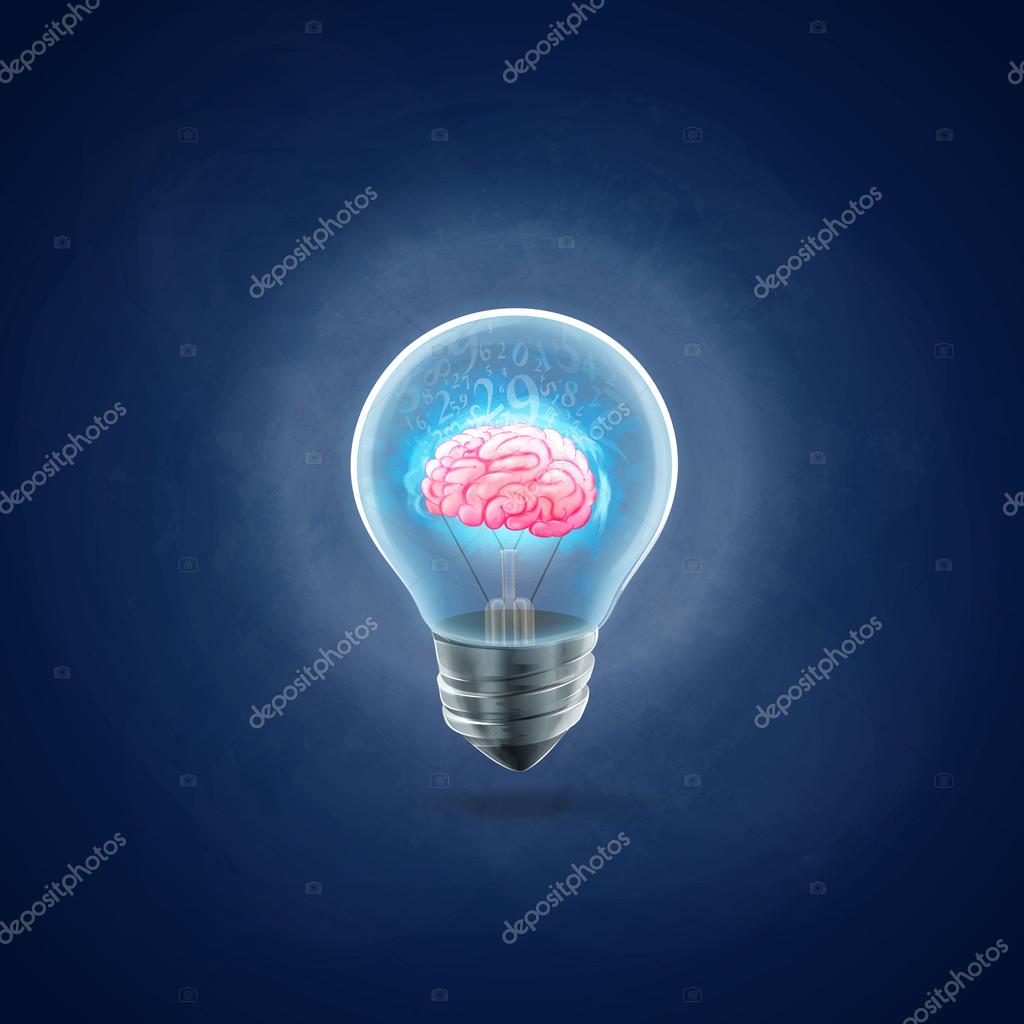 Bulb brain icon Stock Vector Image by ©mollicart #105775582