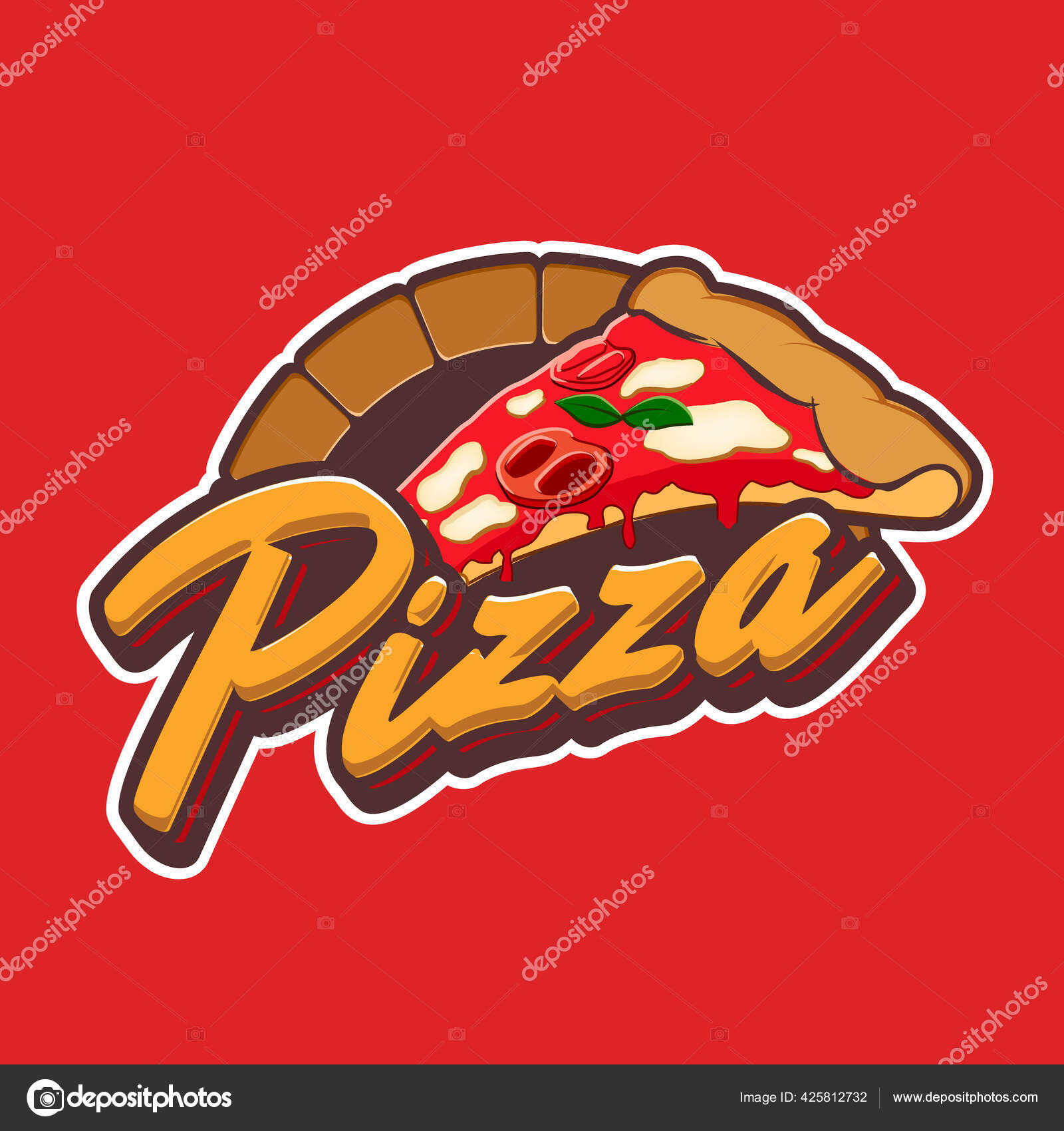Pizza Background Red