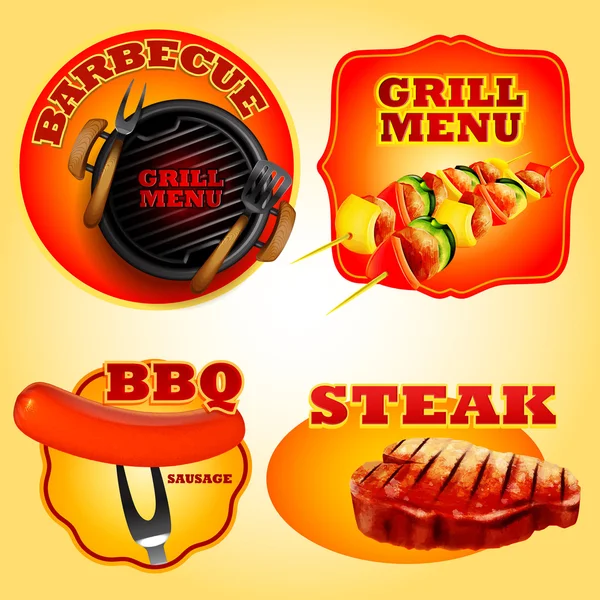 Meat sticker Vector Art Stock Images | Depositphotos