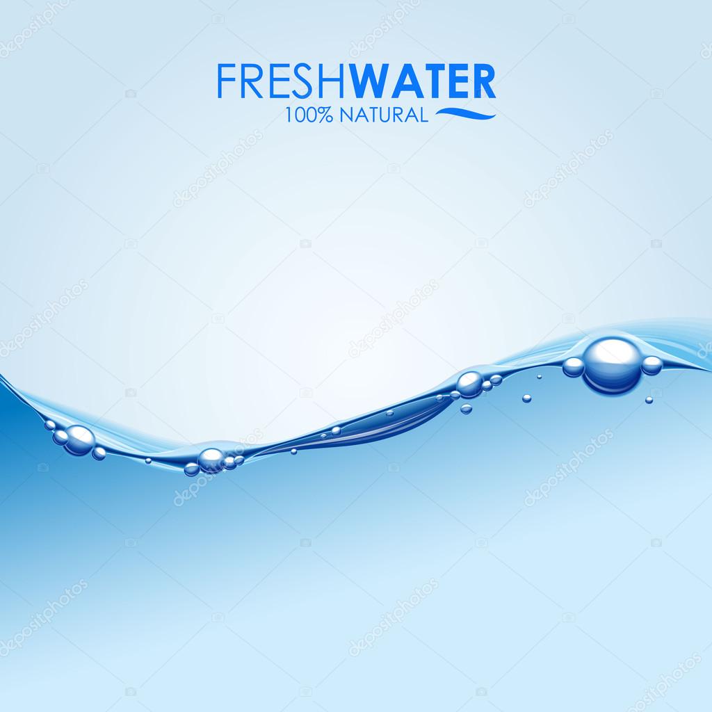 Water Banner Vector