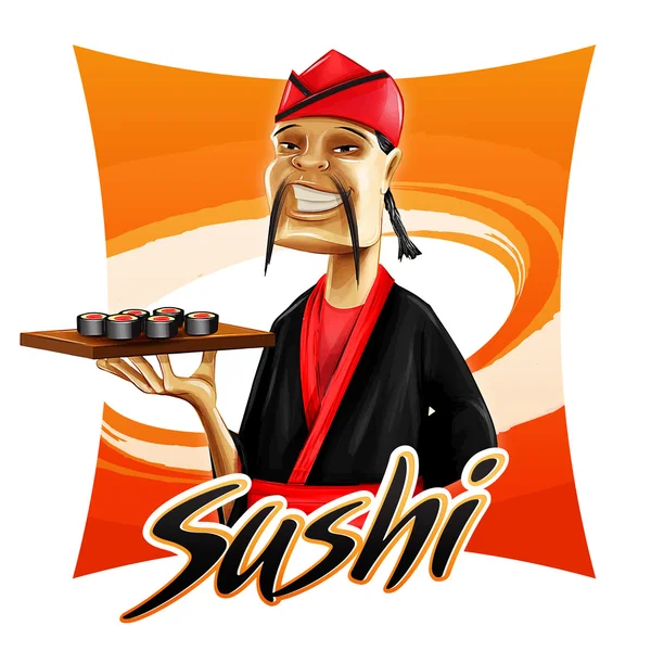 Sushi menu with cook Stock Vector Image by ©mollicart #88395694