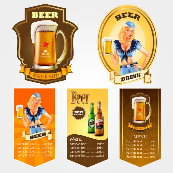 Beer sticker Vector Art Stock Images | Depositphotos