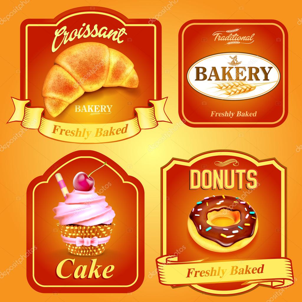 Traditional bakery banners — Stock Vector © mollicart #88395912
