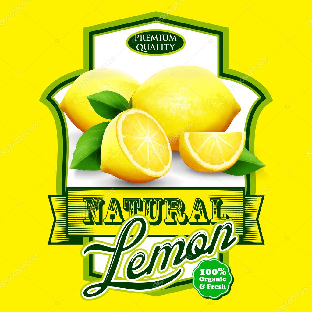 Natural lemon food background Stock Vector Image by ©mollicart #88396704