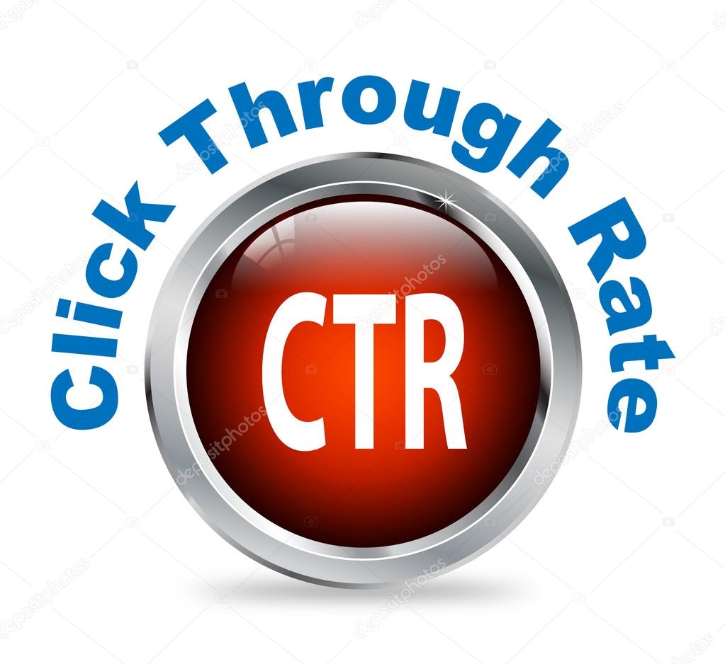Round button of click through rate - ctr Stock Photo by ©asfia 87382380