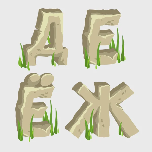 Cuatro letras imágenes de stock de arte vectorial | Depositphotos