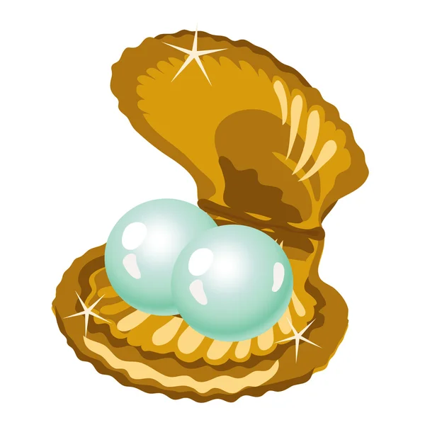 Icono de concha de perla, estilo dibujos animados vector, gráfico ...