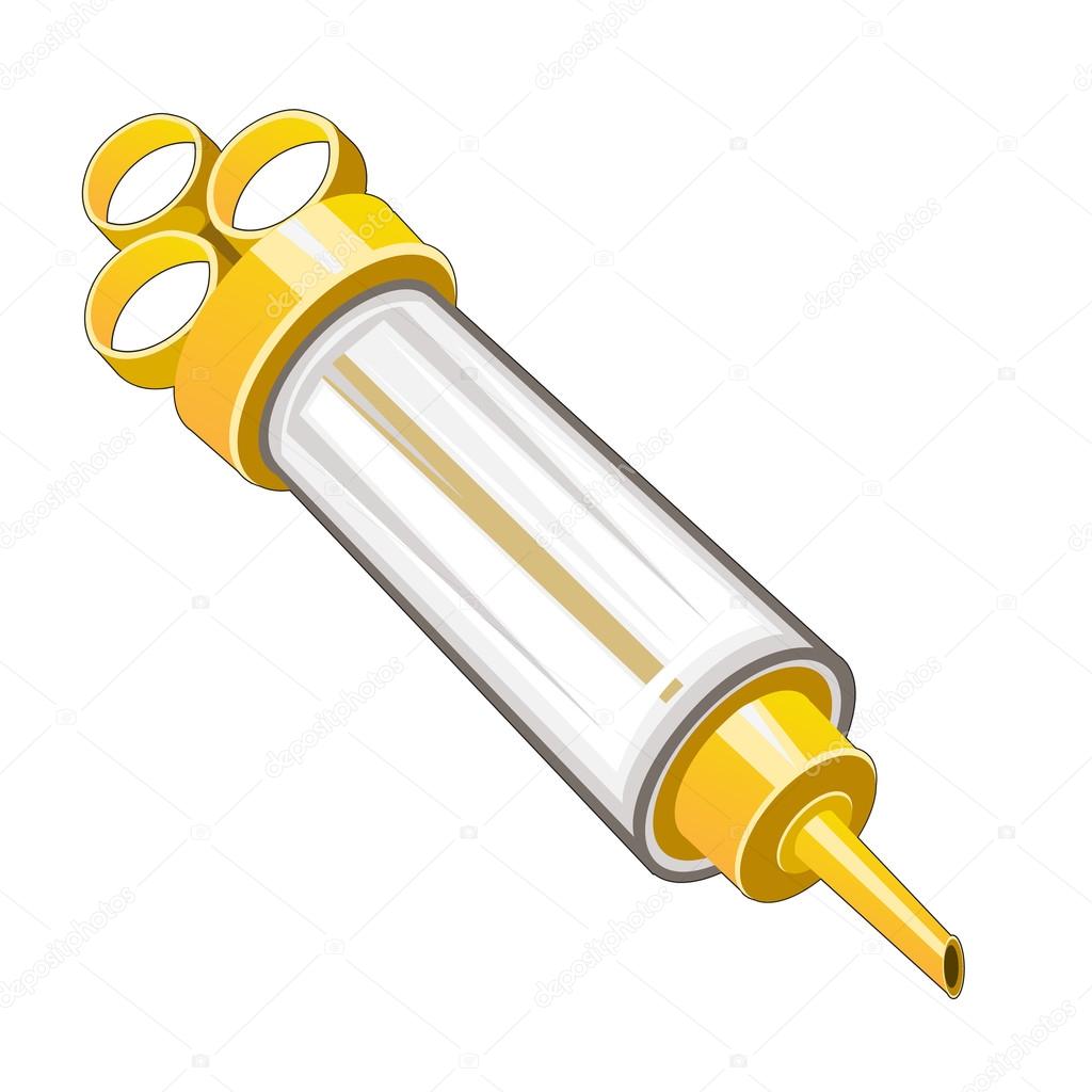 Large pastry tube for decorating cakes isolated Stock Vector by ©Anton ...