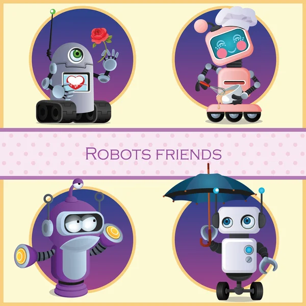 Robots friend Vector Art Stock Images | Depositphotos