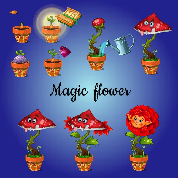 Magic flower Vector Art Stock Images | Depositphotos