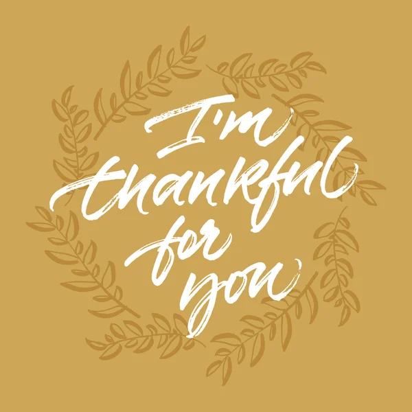 Thankful for you Vector Art Stock Images | Depositphotos