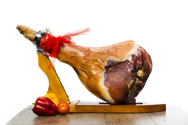 Whole Serrano ham leg — Stock Photo © Saaaaa #17852215