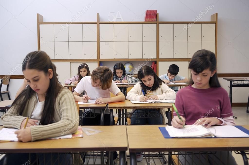 Class Of school children — Stock Photo © Focusarg #93828078