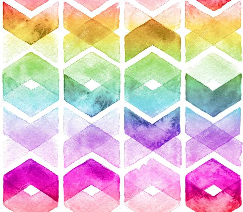 Rainbow Chevron Background